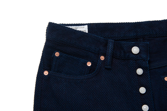 1907 / STUDIO D'ARTISAN 14oz Selvedge Sashiko Jeans – Klaxon Japanese Denim